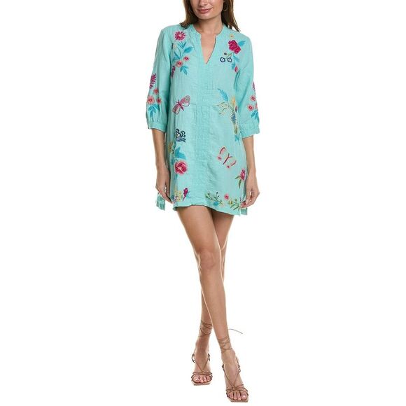 Johnny Was | Dresses | Johnny Was Arla Bishop Sleeve Linen Dress | Poshmark